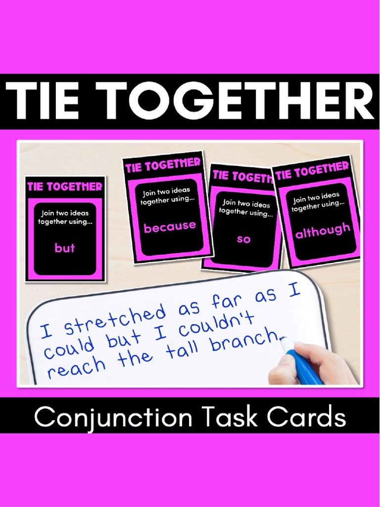 tie-together-conjunction-task-cards (1) | PDF