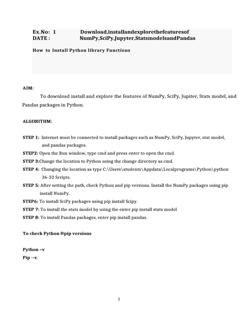 FDS_LAB_MANUAL-1 | PDF | Python (Programming Language) | Computer ... FDS_LAB_MANUAL-1 | PDF | Python (Programming Language) | Computer ...