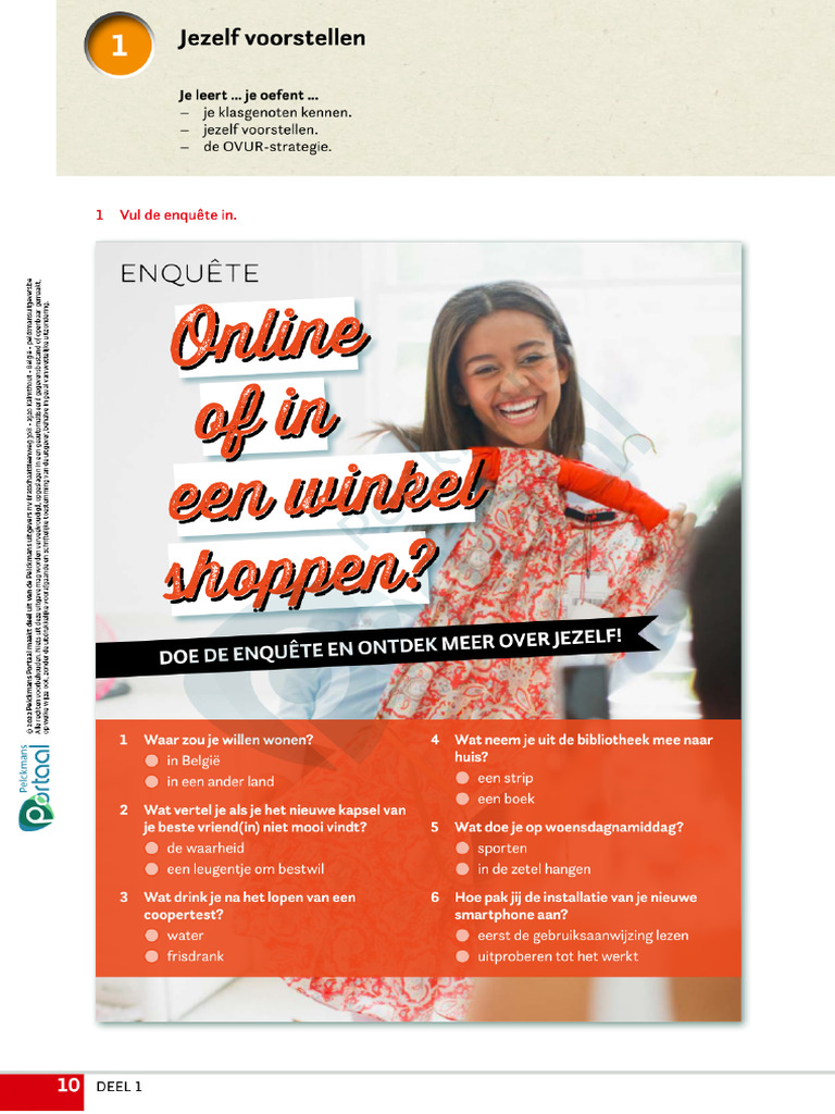 Campus Nederlands 1 Leerwerkboek Basis Les 1 | PDF