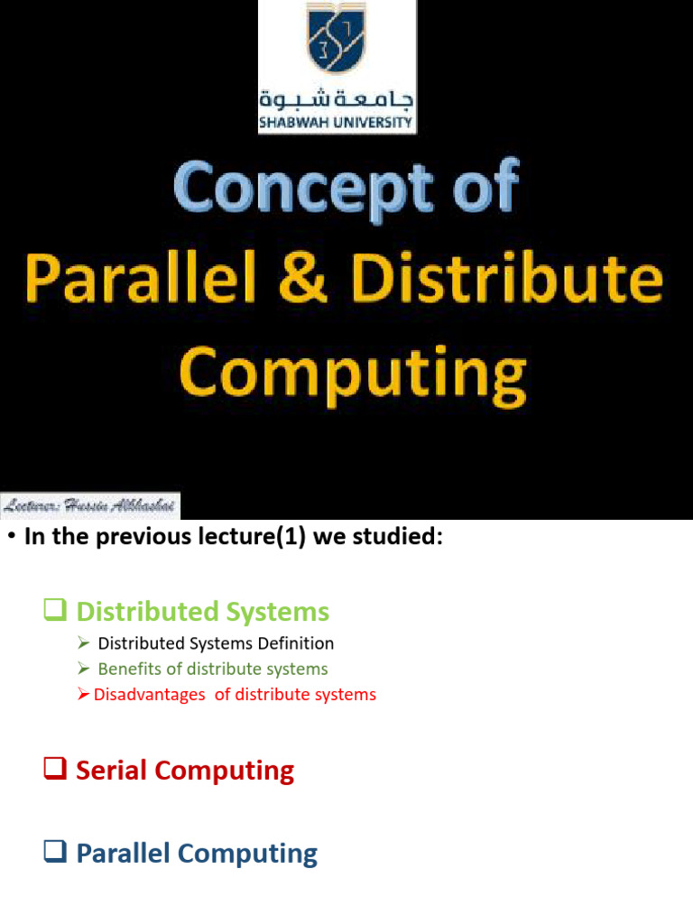 2 Lecture Parallel | PDF