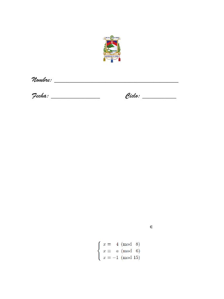 Algoritmo Euclidiano Aritmética Modular | PDF