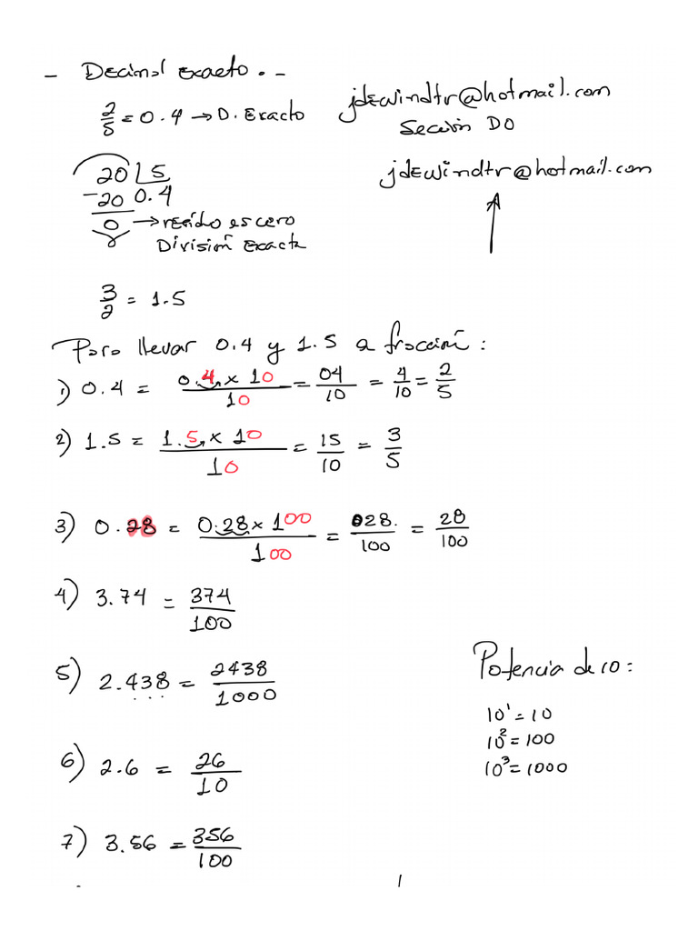 Decimal Exacto. | PDF
