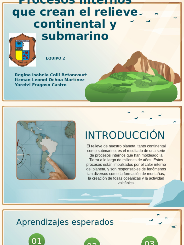 Procesos Internos Que Crean El Relieve Continental y Submarino | PDF | Placas tectónicas | Falla ...