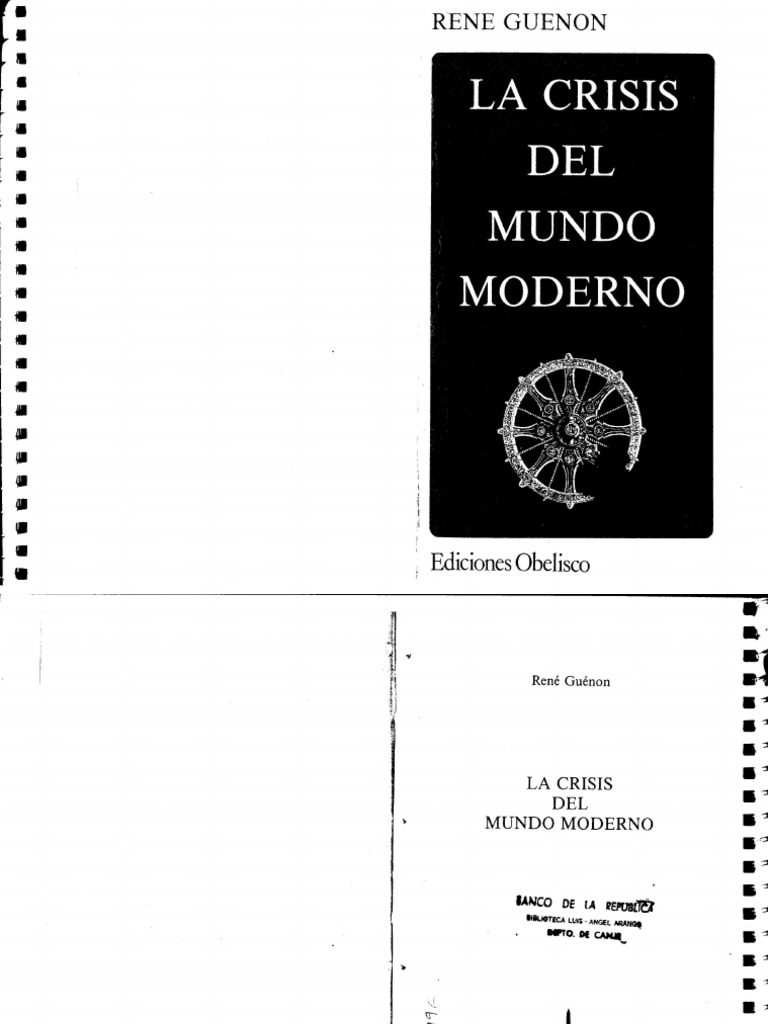 La Crisis Del Mundo Moderno - Rene Guenon | PDF