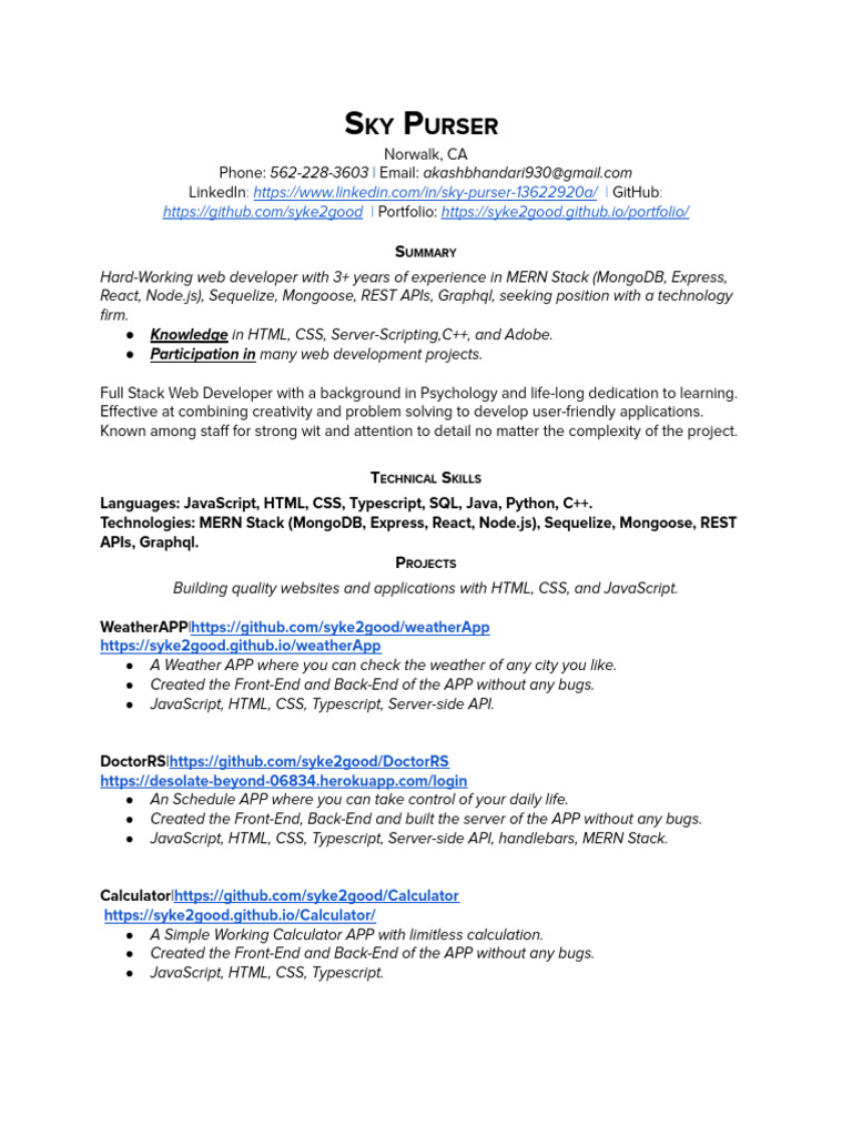 Sky Purser | PDF | Java Script | Systems Architecture