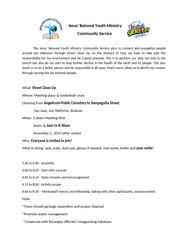 Street Clean Up Proposal | PDF