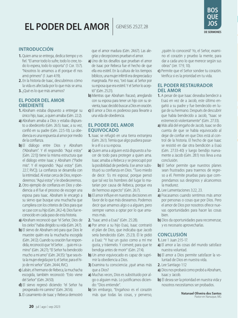 El Poder del Amor en 1 Juan 4:18 | PDF | Jacob | Isaac