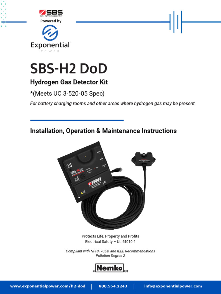 SBS-H2-DoD-Instruction-Manual | PDF | Relay | Legal Liability