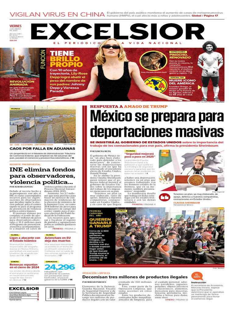 Excelsior 03 Ene 2025 | PDF | México