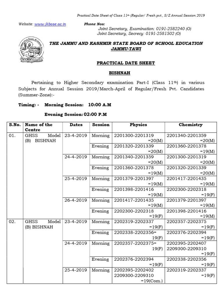636909145405204661bishnah Practical 11th Class | PDF