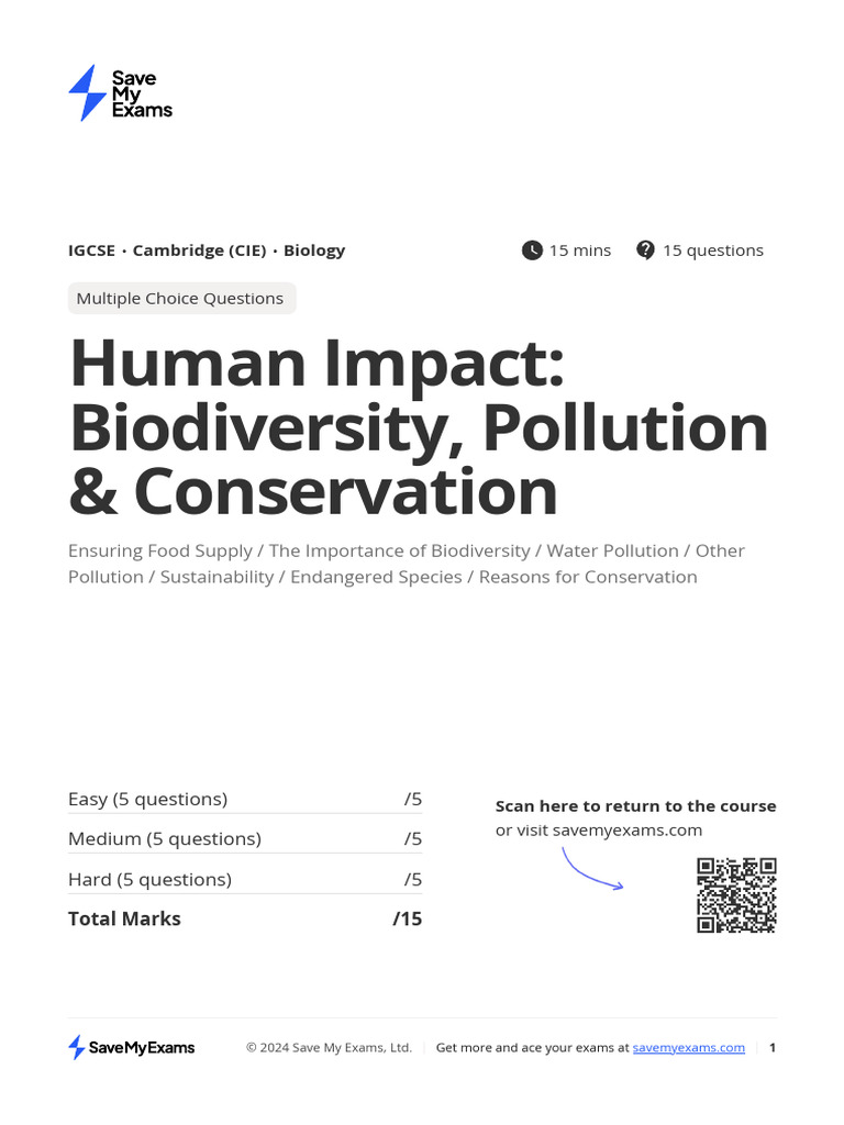 20-1-human-impact-biodiversity-pollution-and-conservation ...
