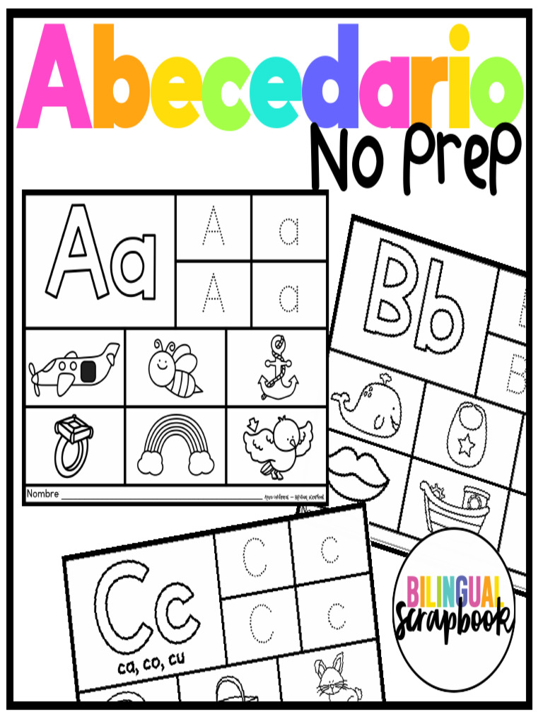 1 - Abecedario - Alphabet NO PREP in Spanish | PDF