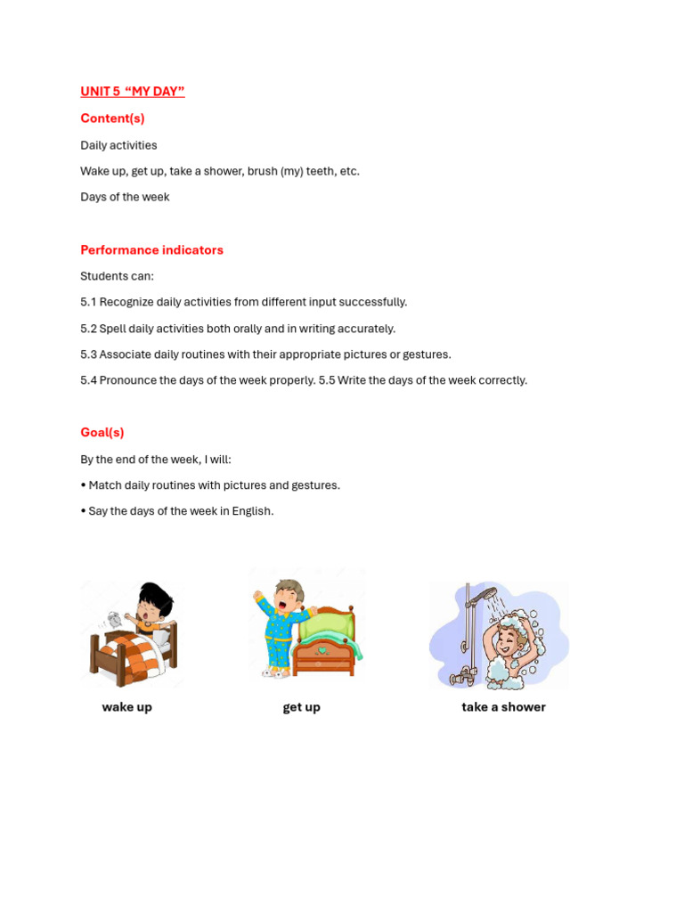 Daily Activities | PDF