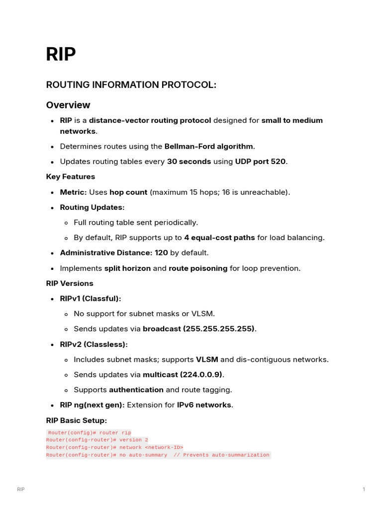 RIP.pdf | PDF | Data Transmission | Internet