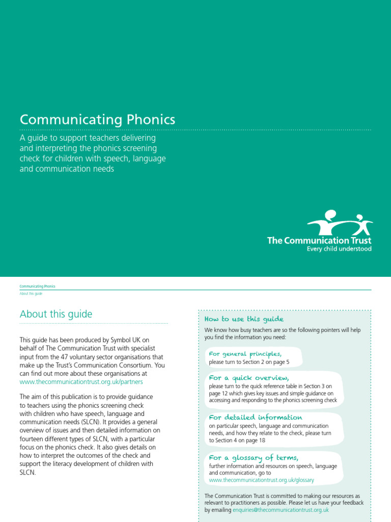 72 Communicating Phonics Final | PDF | Phonics | Vocabulary