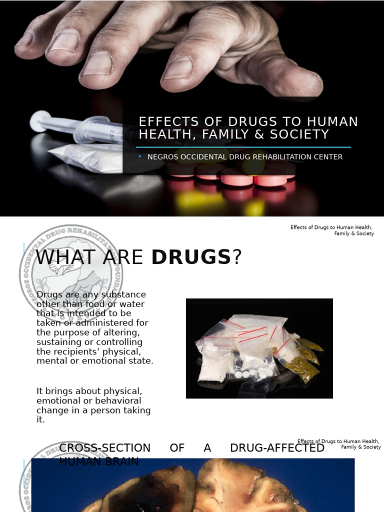 Effects of Drugs To Human Health Family | PDF | Substance Abuse ...