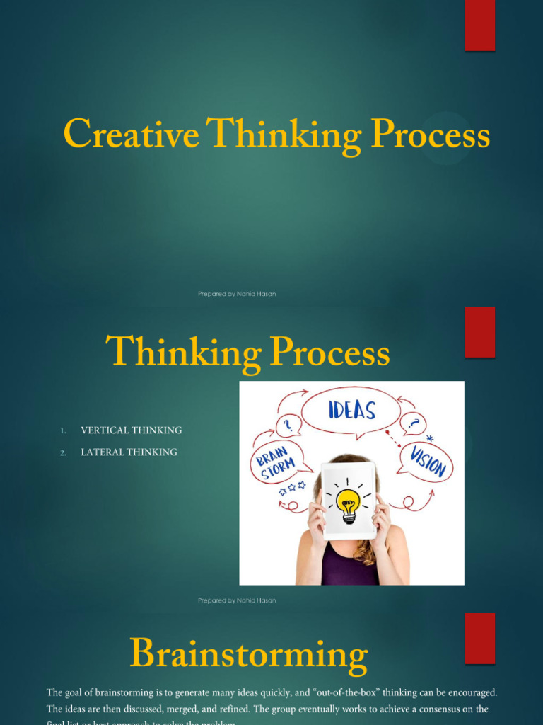 Creative Thinking Process | PDF