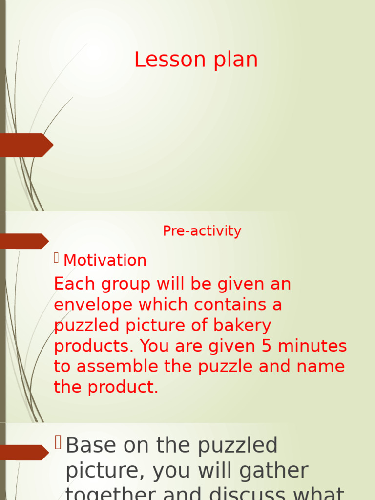 Lesson Plan Measurement of Ingredients | PDF