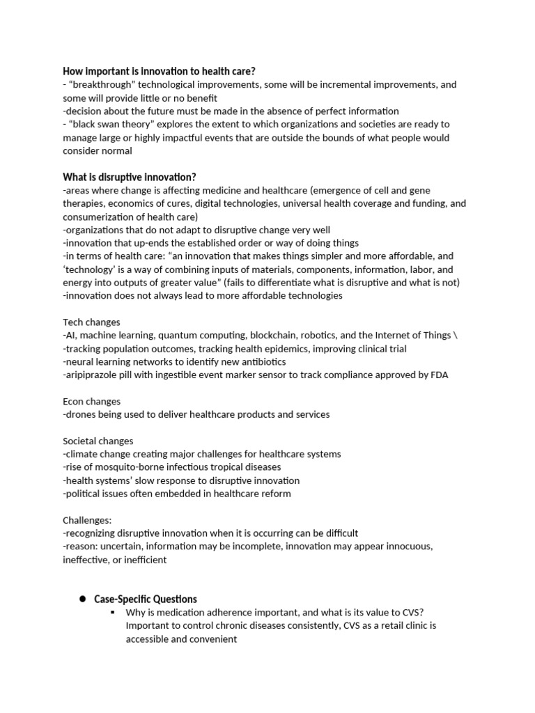 PL325 Lecture6 | PDF | Innovation | Health Care