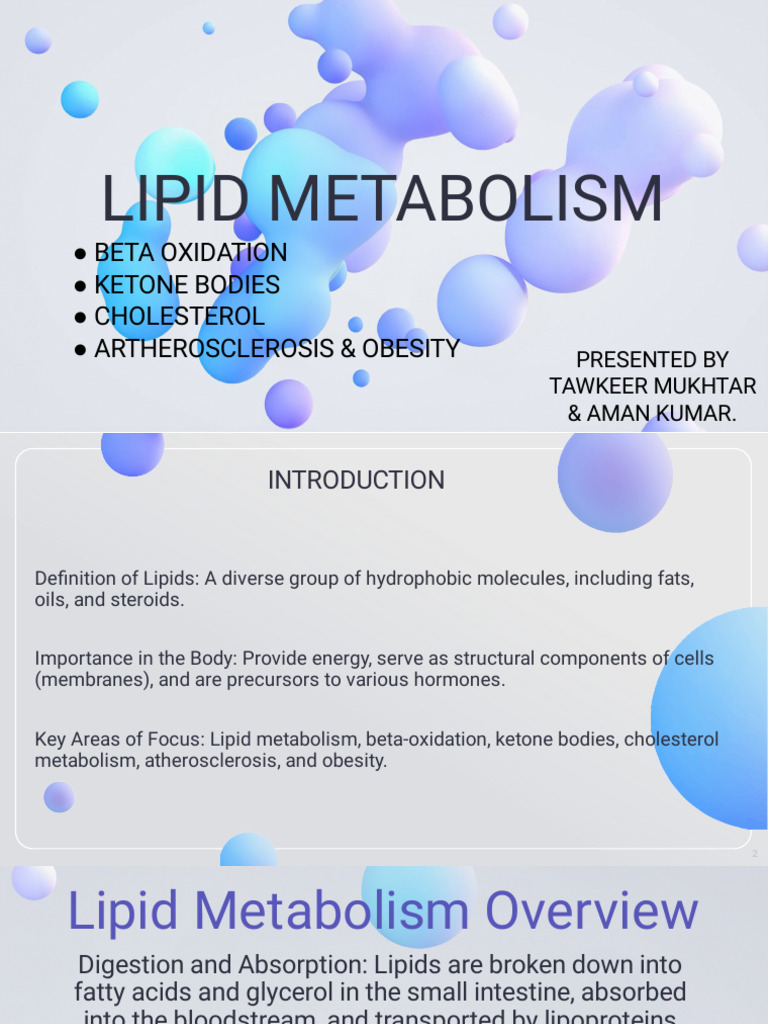 lipid_metabolism | PDF | Cholesterol | Lipid