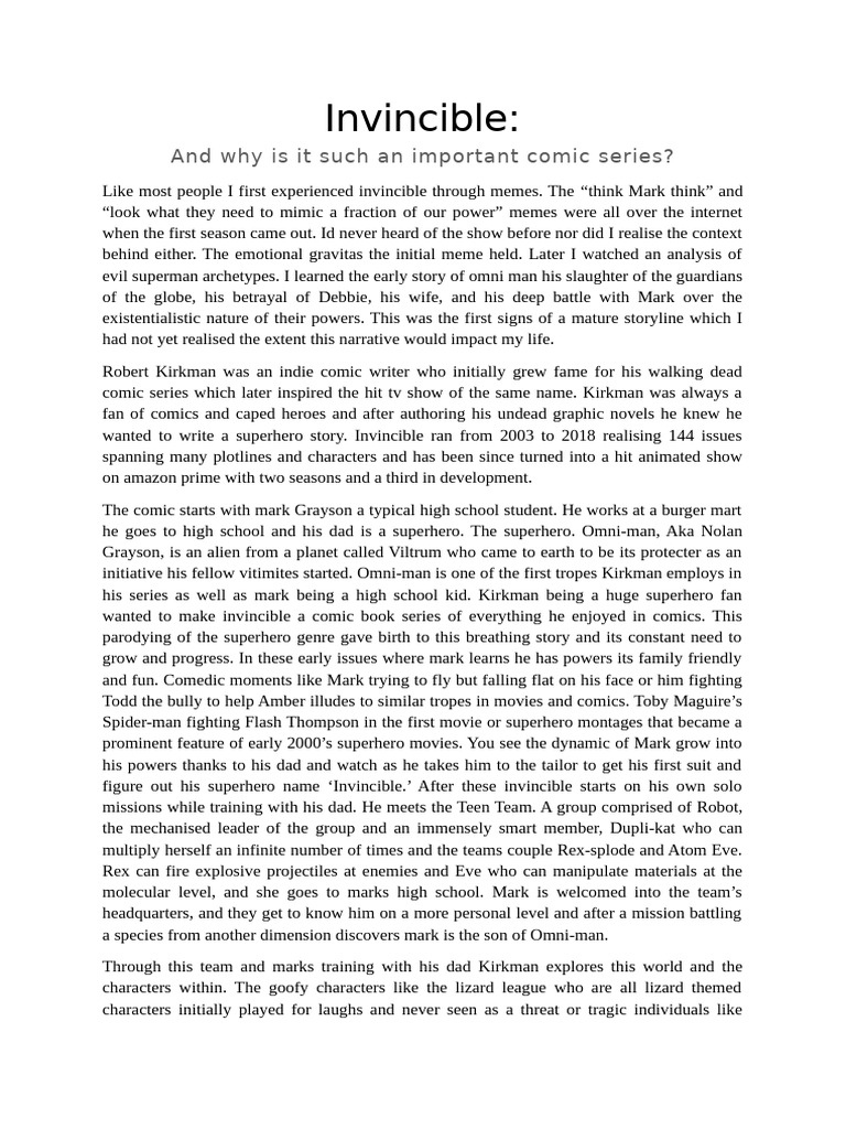 Invincible | PDF | Comics