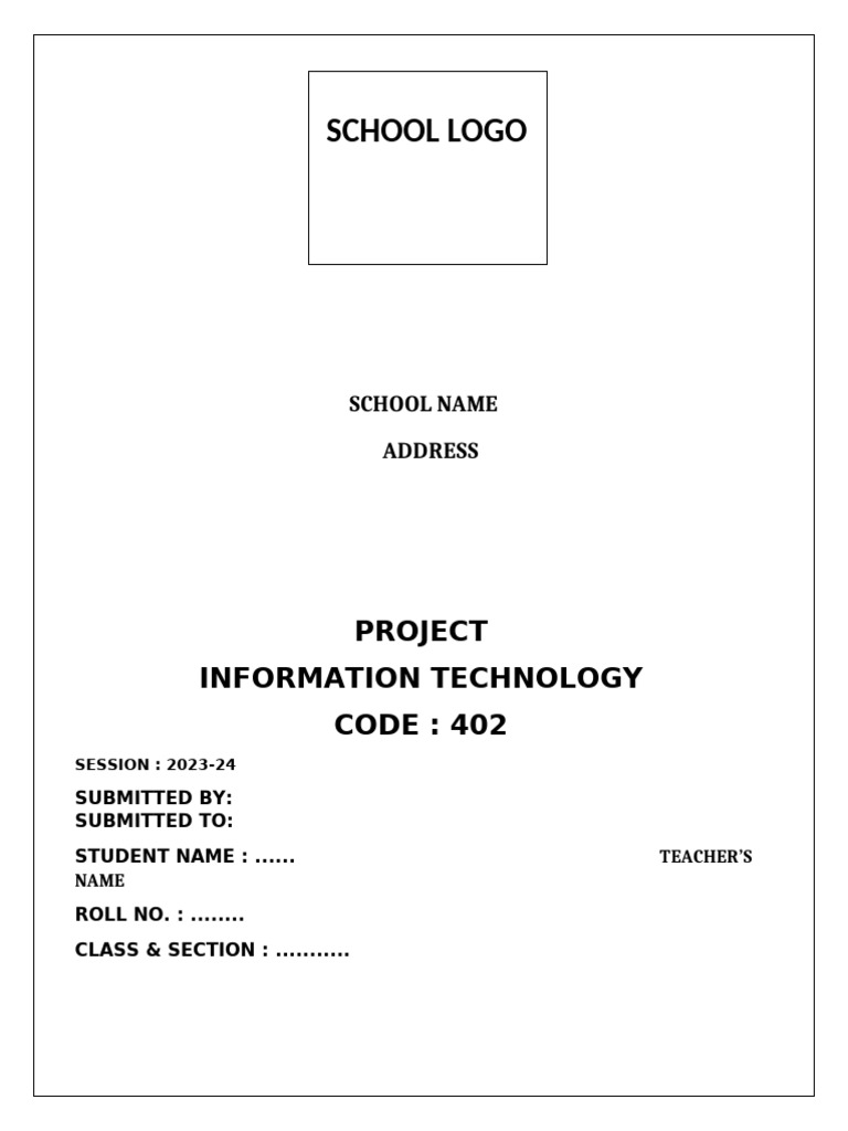 Class 10 Term 2 IT Project | PDF | Database Transaction | Databases