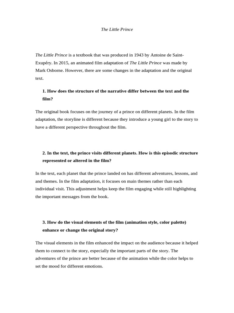 The Little Prince | PDF