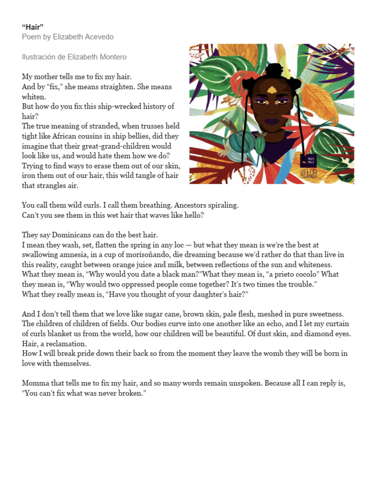 "Hair: A Poem on Identity and Heritage" | PDF