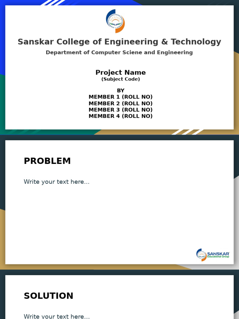 Project PPT Template | PDF