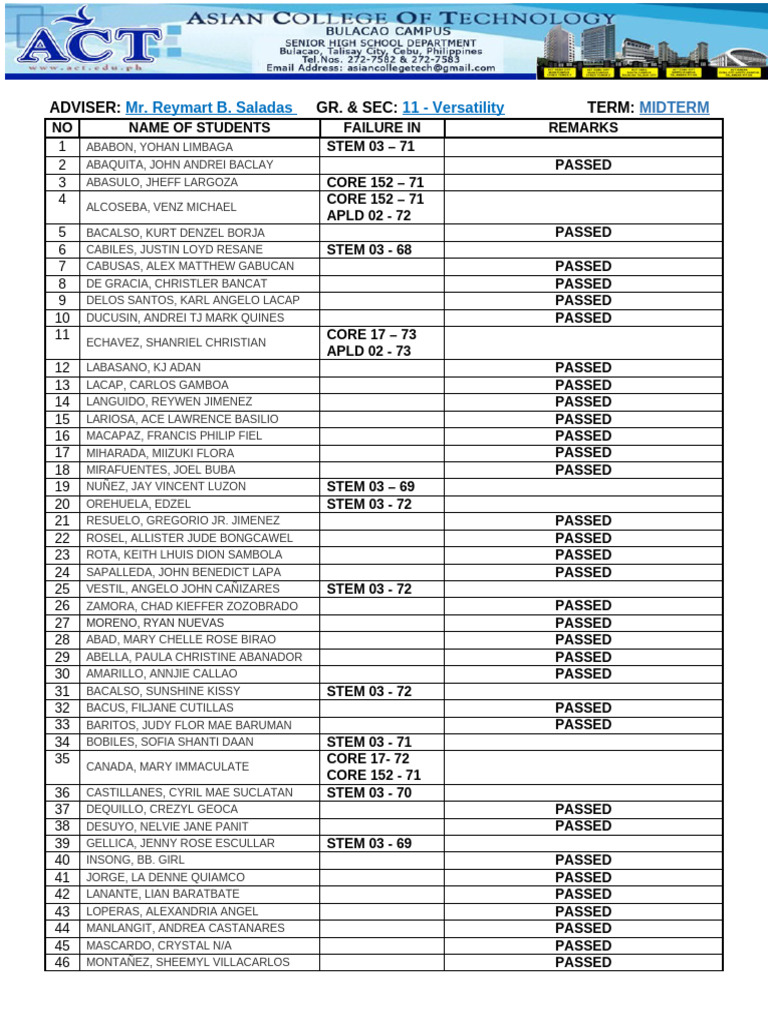 3 Versatility Stem 11 Midterm | PDF