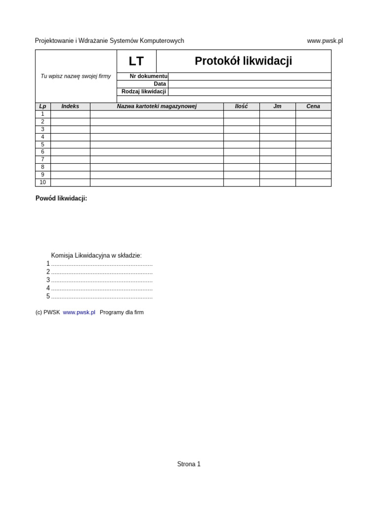 protokol-likwidacji | PDF