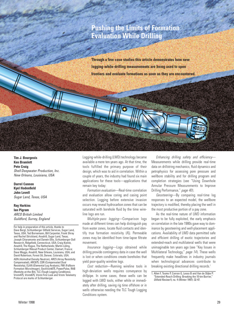 Advancements in Logging-While-Drilling Technology | PDF | Anisotropy ...