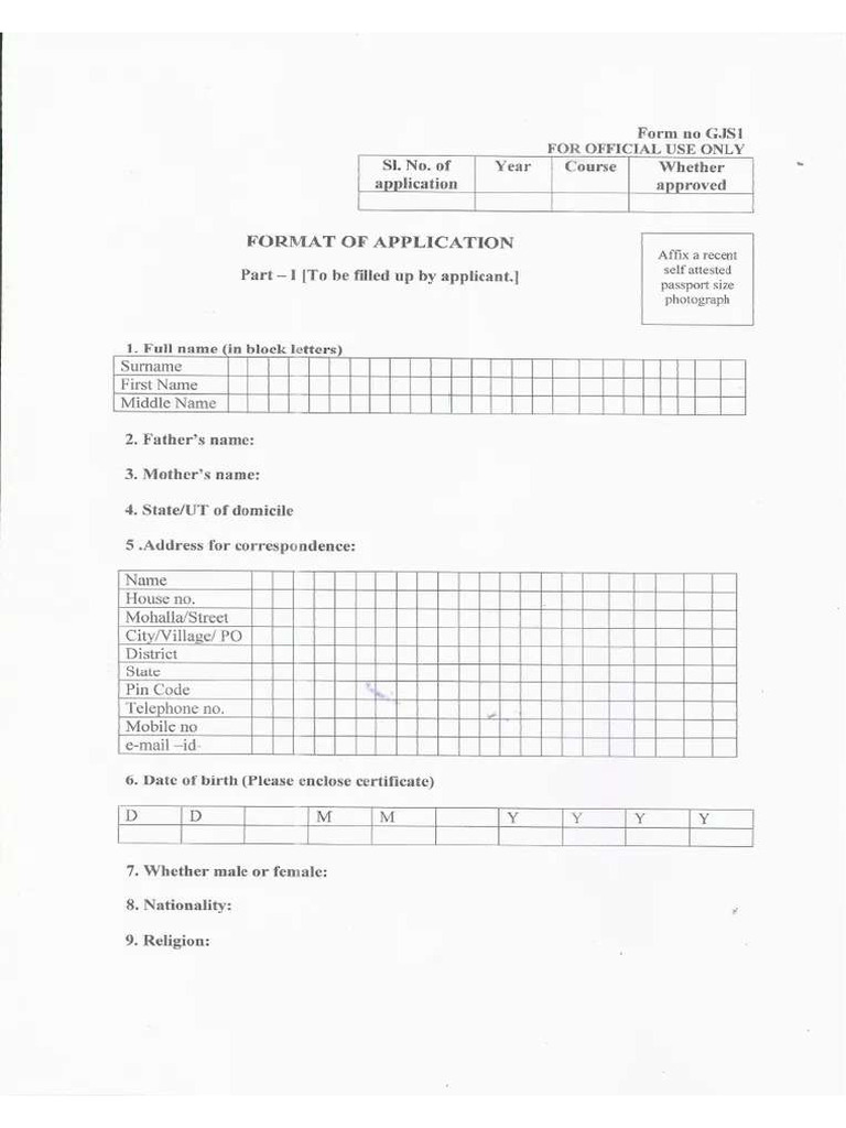 Encl: Form No GJS1 | PDF