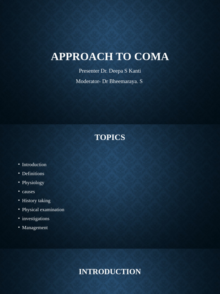coma-2 | PDF | Coma | Physiology