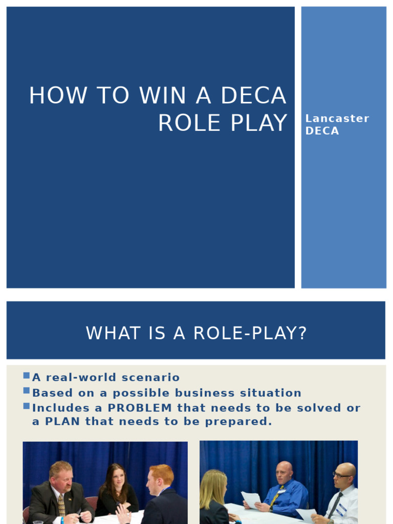 DECA Role-Play Success Guide | PDF | Risk | Business