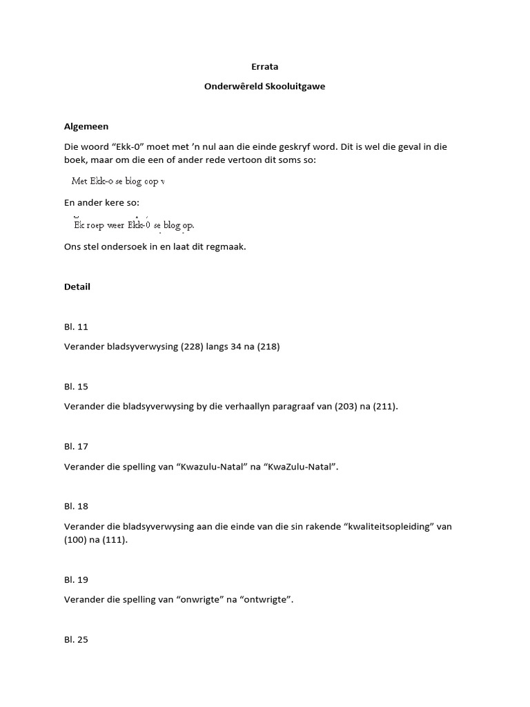 Errata Vir Webblad | PDF