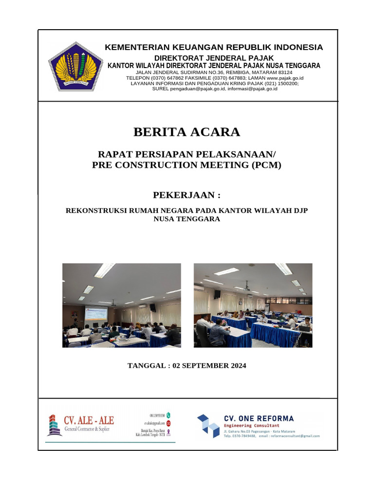 Berita Acara PCM | PDF