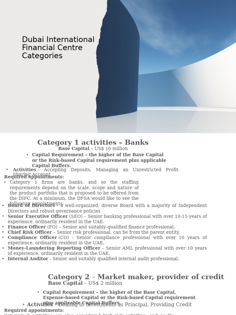 Dubai International Financial Centre | PDF | Banks | Investment Management
