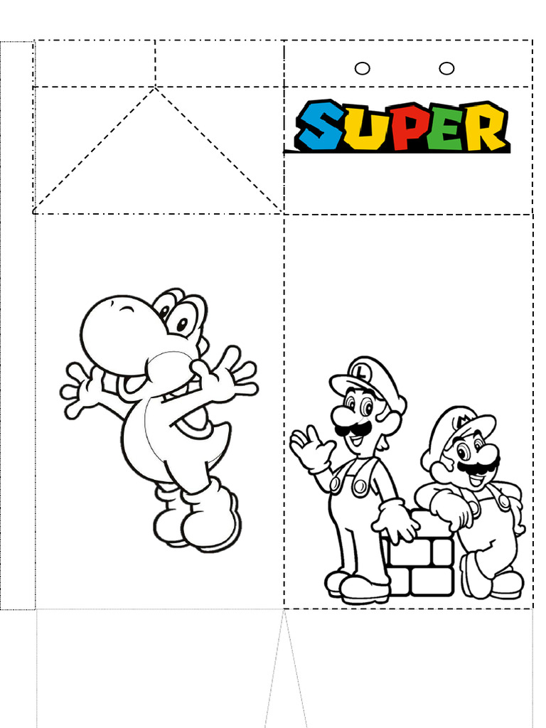 caja mario bros para pintar cotillon.pptx · versión 1 (1) | PDF