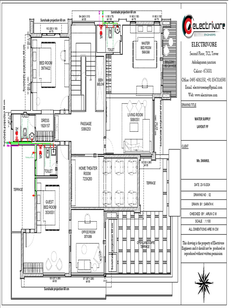 2.water Supply Layout-Ff | PDF | Toilet