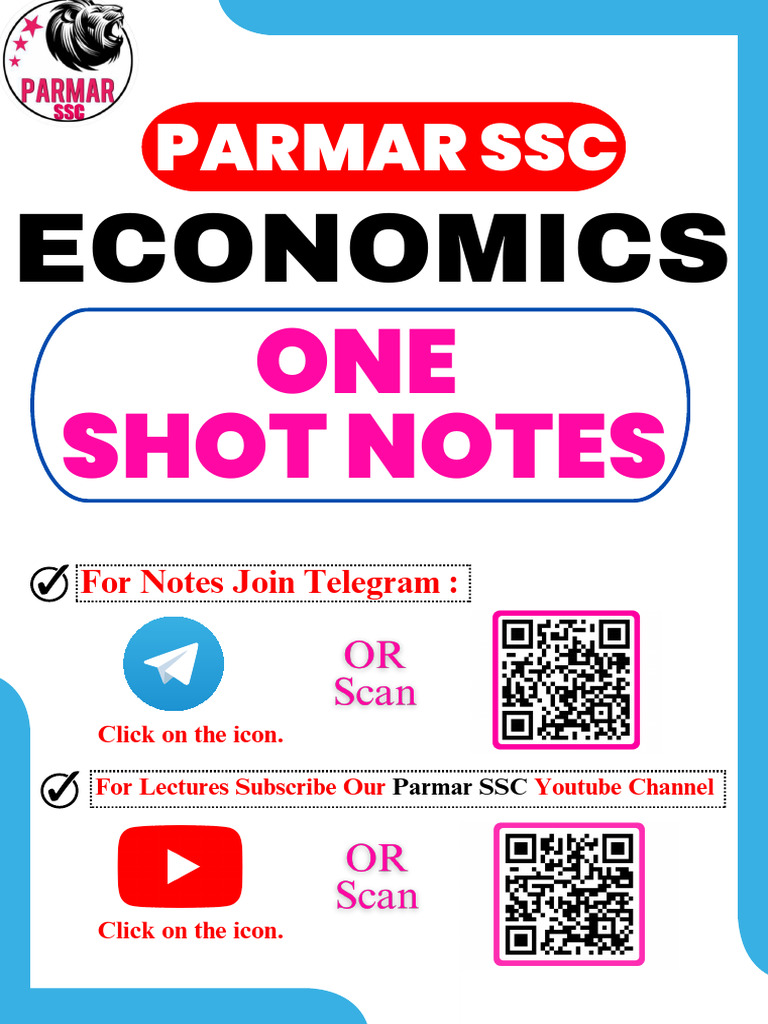 Parmar SSC Economics One Shot Notes | PDF