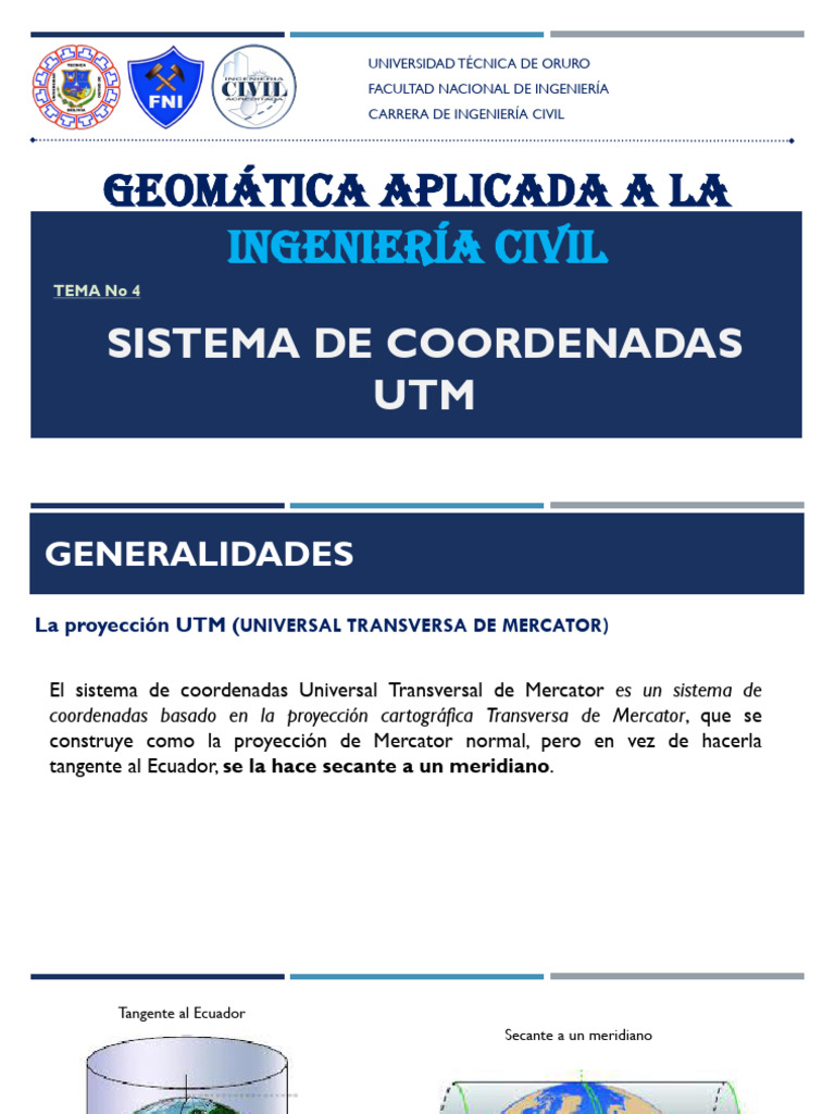 TEMA No 4 | PDF | Cartografía | Geometría analítica