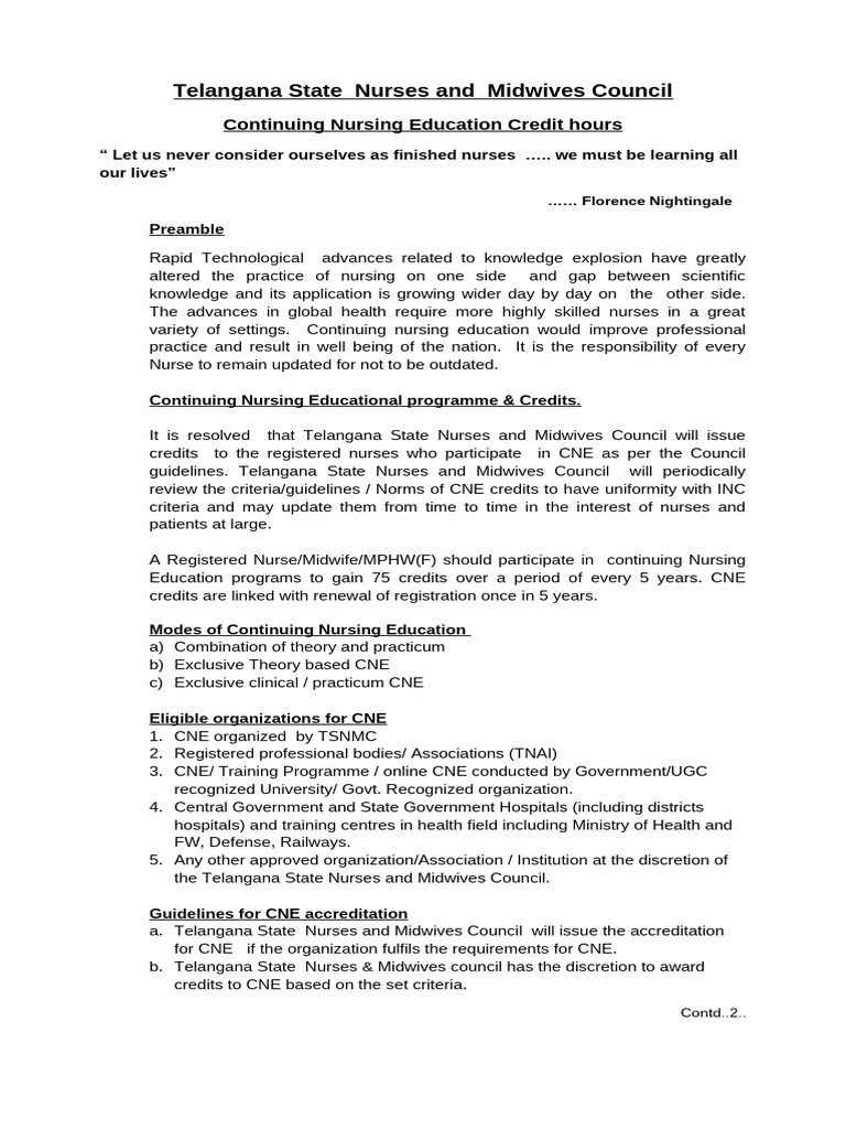 cne-guidelines | PDF | Nursing | Midwife