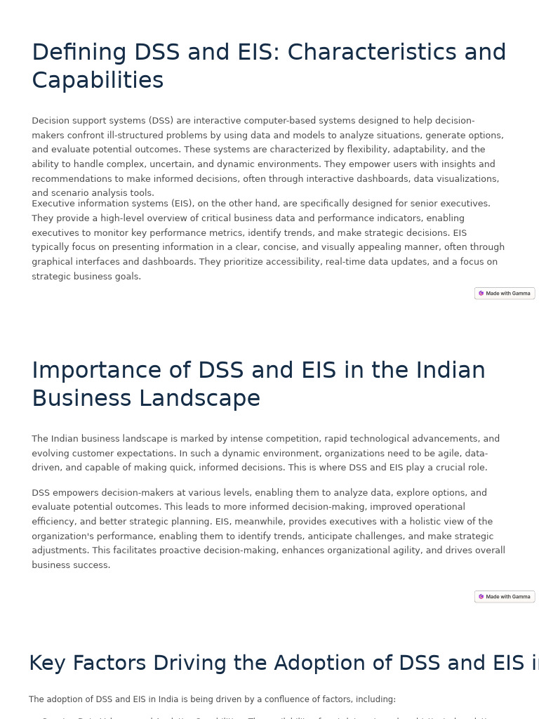 Decision Support Systems and Executive Information Systems in India | PDF | Machine Learning ...
