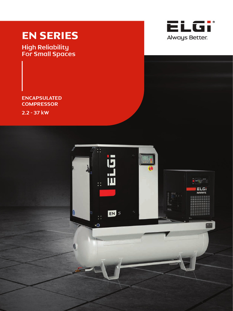ELGi EN Series: Compact Air Compressors | PDF | Efficient Energy Use ...
