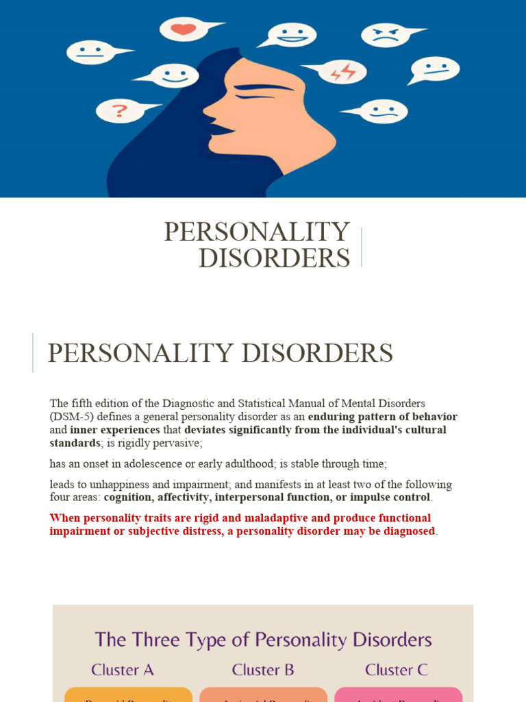 Personality Disorders | PDF | Mental Disorder | Personality Disorder