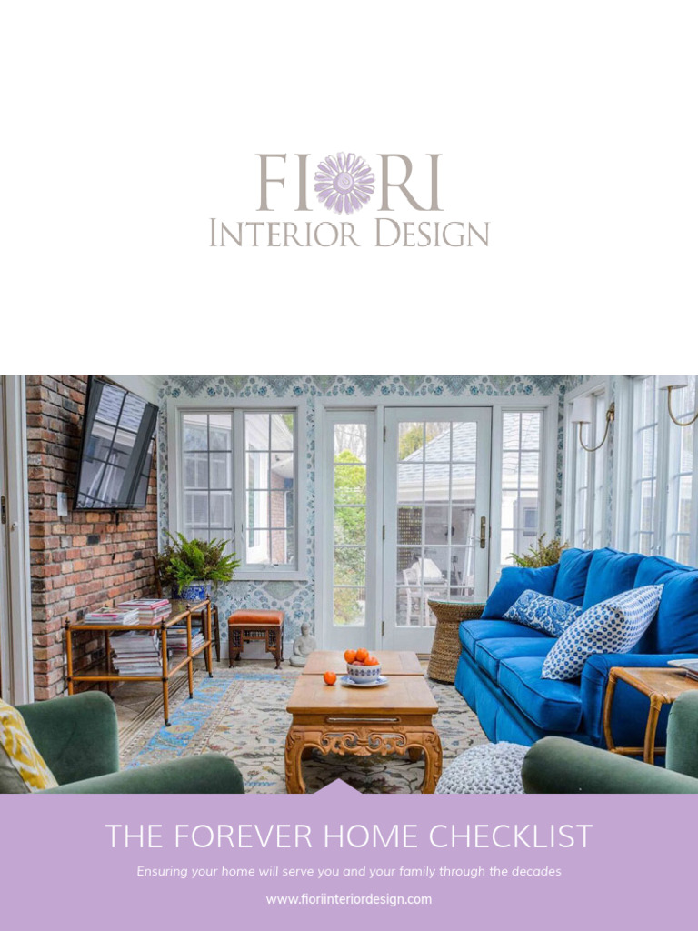 Fiori-Interior-Design-Forever-Home-Checklist | PDF | Sink | Stairs