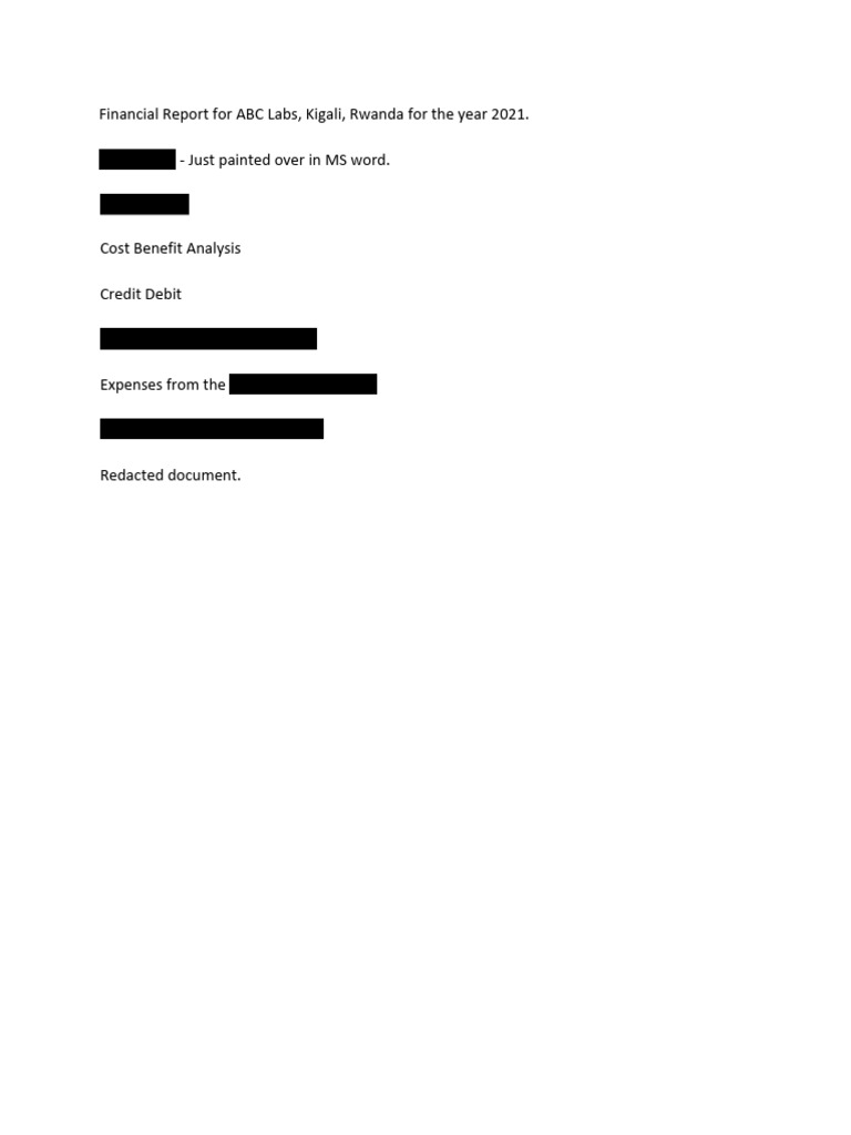 ABC Labs 2021 Financial Report | PDF