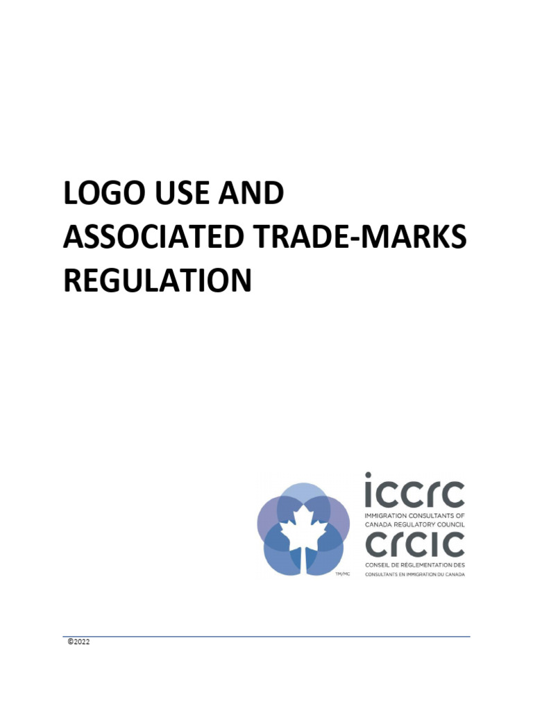 Logo Use and Associated Trade-Marks Regulation 2021-001-Final-EN | PDF ...