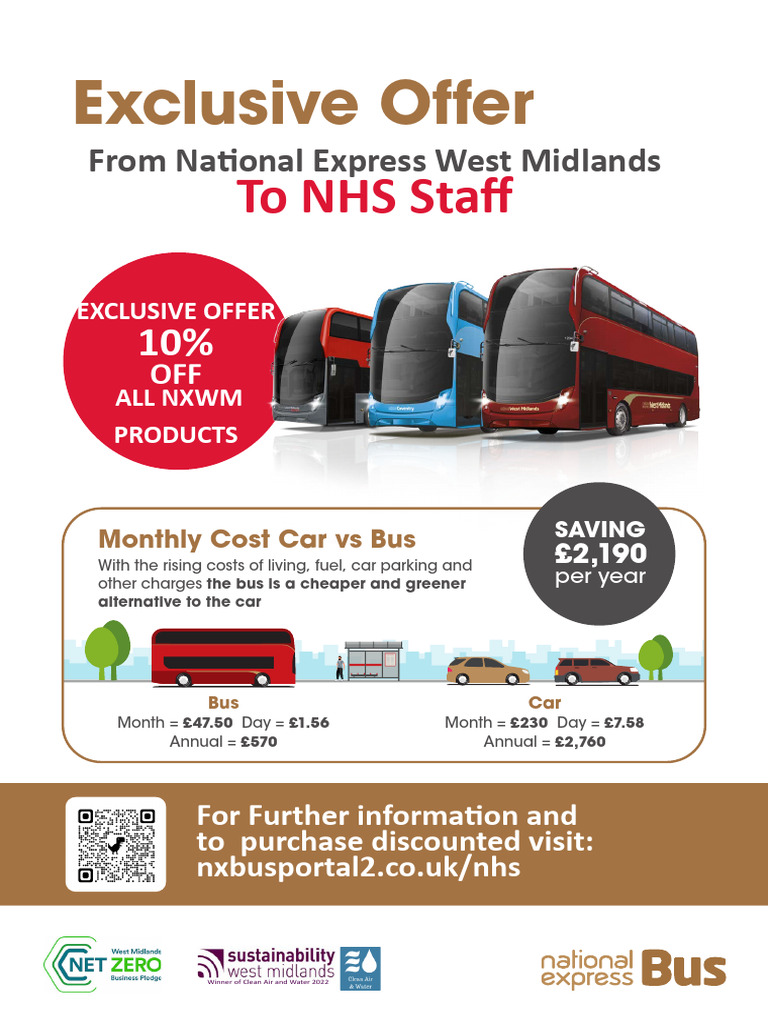 NHS Staff Discount on National Express | PDF | Cost Of Living | Transport